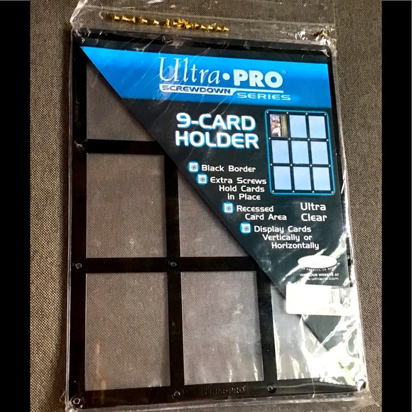 Panini | Other | Ultra Pro 9card Black Frame Screwdown Card Holder ...